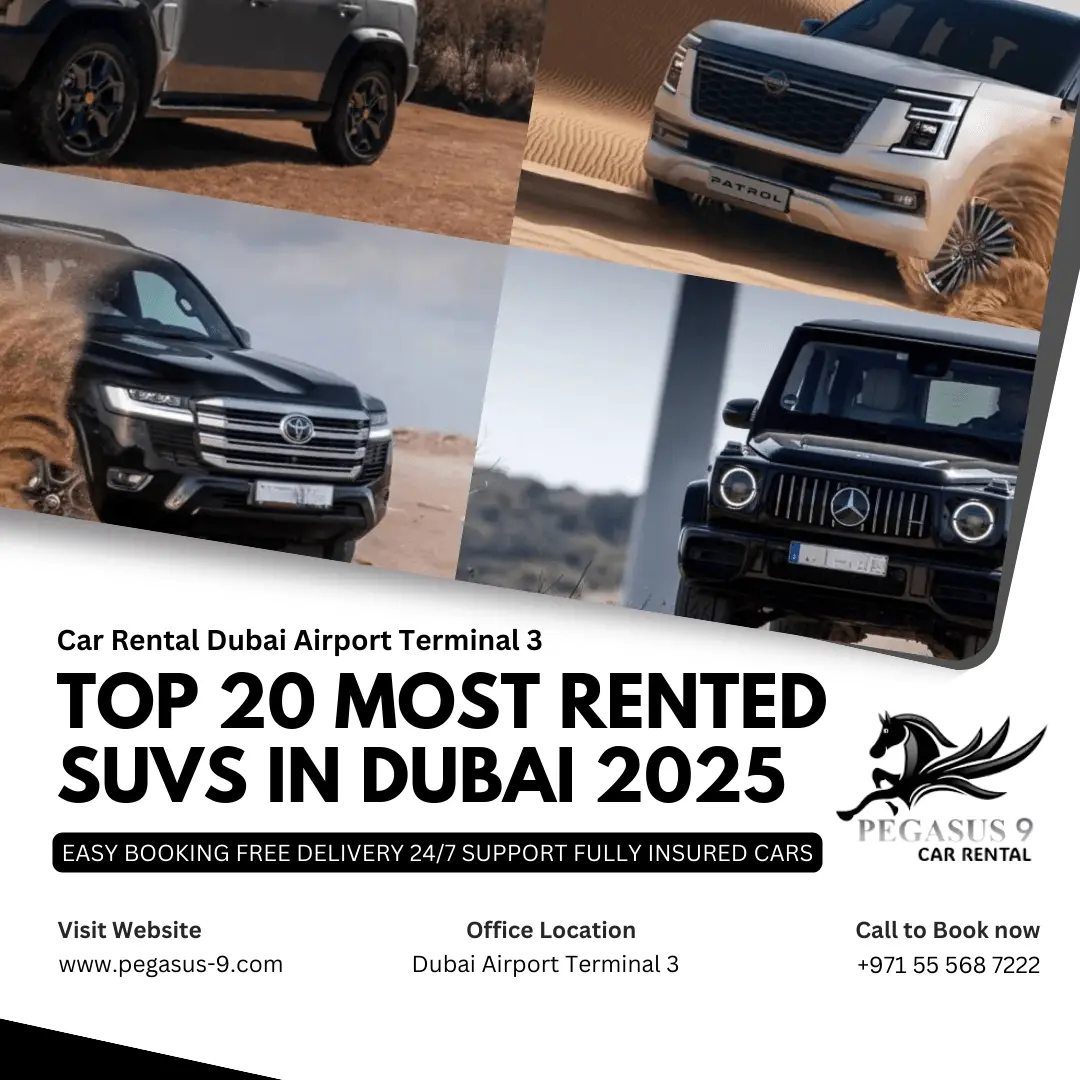 Top 20 Most Rented SUVs at Dubai Airport in 2025 – Rent a Car Dubai ...